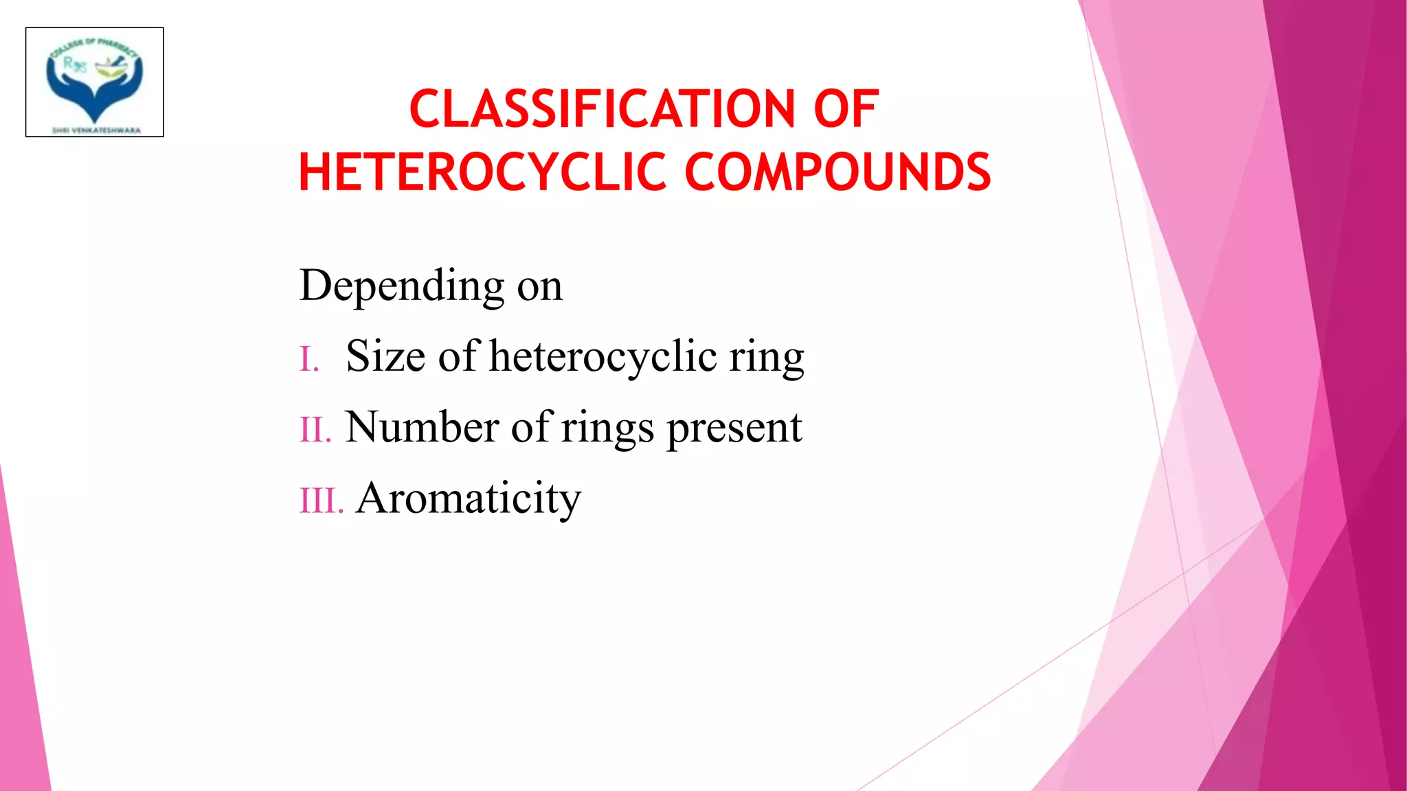 Heterocyclic compounds nomenclature POC III | PDF
