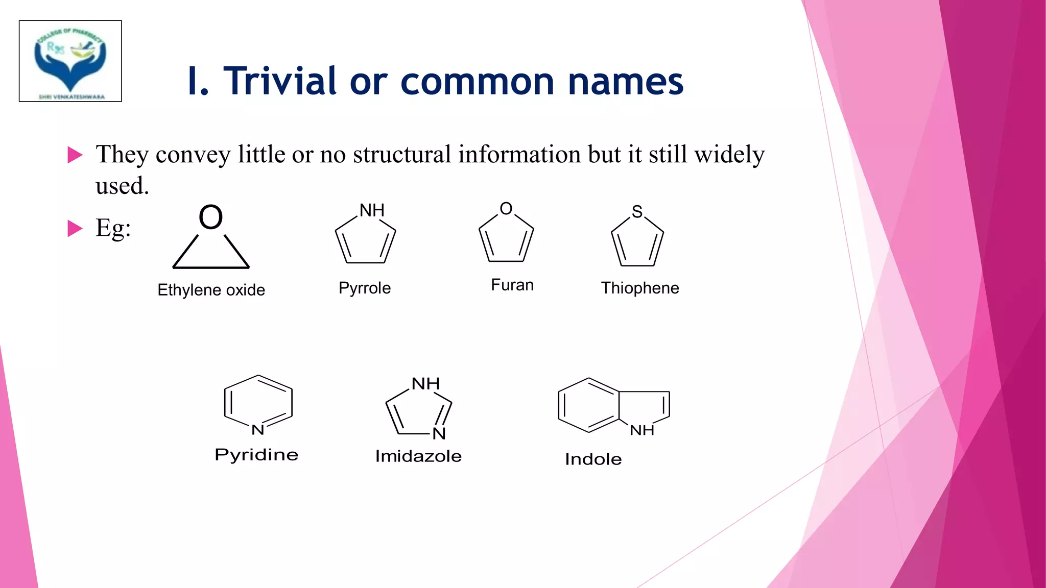 Heterocyclic compounds nomenclature POC III | PDF