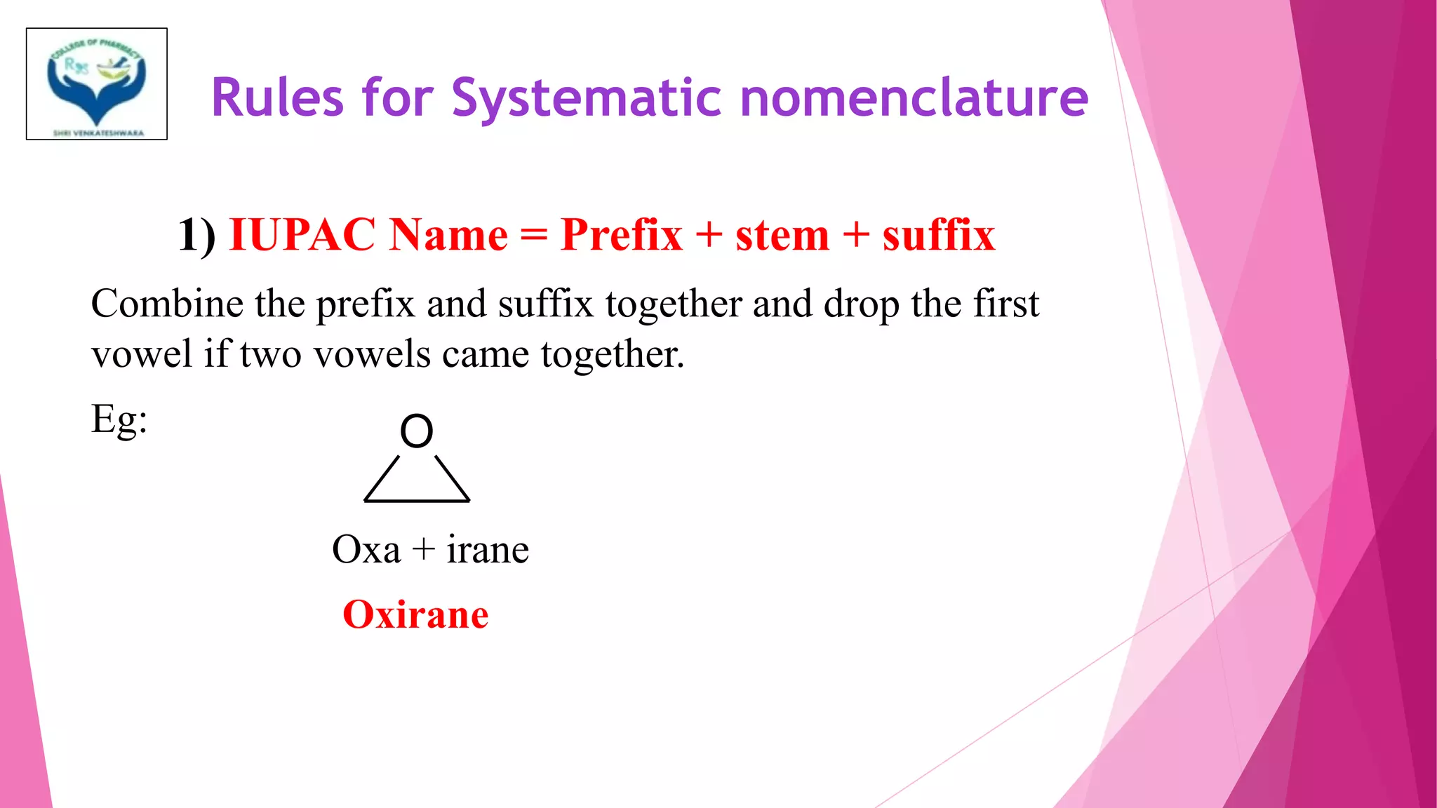 Heterocyclic compounds nomenclature POC III | PDF