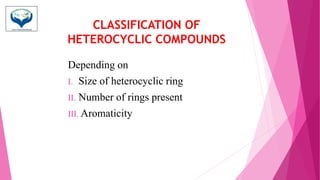 Heterocyclic compounds nomenclature POC III | PDF
