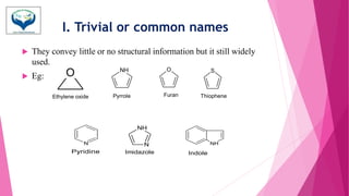 Heterocyclic compounds nomenclature POC III | PDF