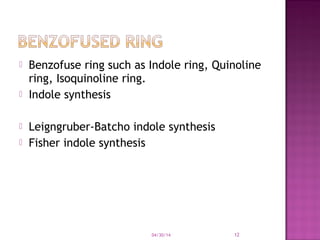 Heterocyclic ring | PPT