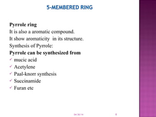 Heterocyclic ring | PPT