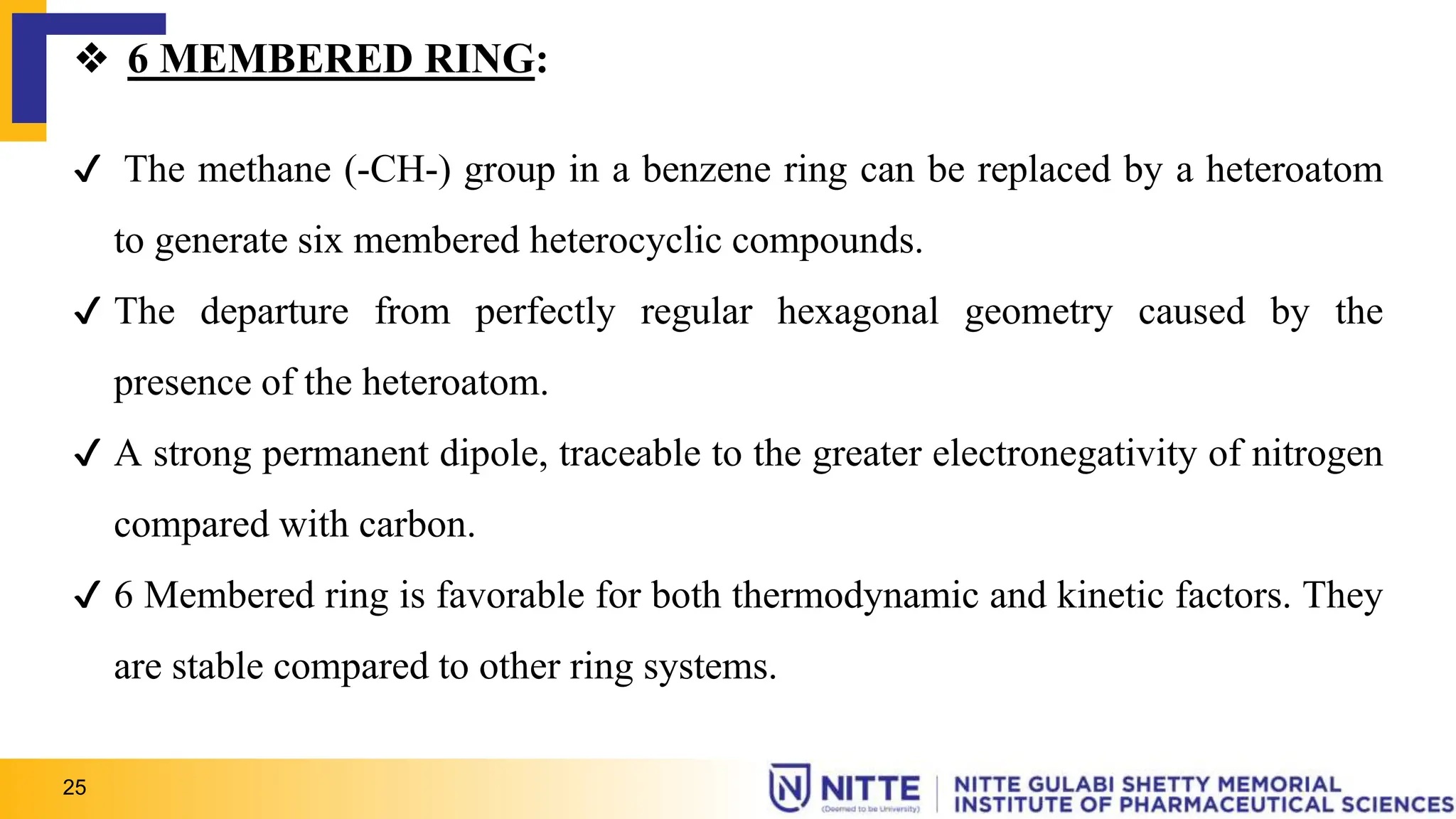 Heterocyclic ring ( MPHARM,BPHARM,MSC,BSC,BIOCHEM,ORAGANIC CHEMISTRY ...