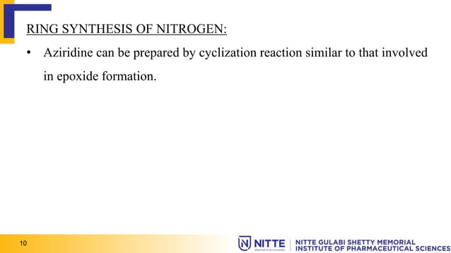 Heterocyclic ring ( MPHARM,BPHARM,MSC,BSC,BIOCHEM,ORAGANIC CHEMISTRY ...