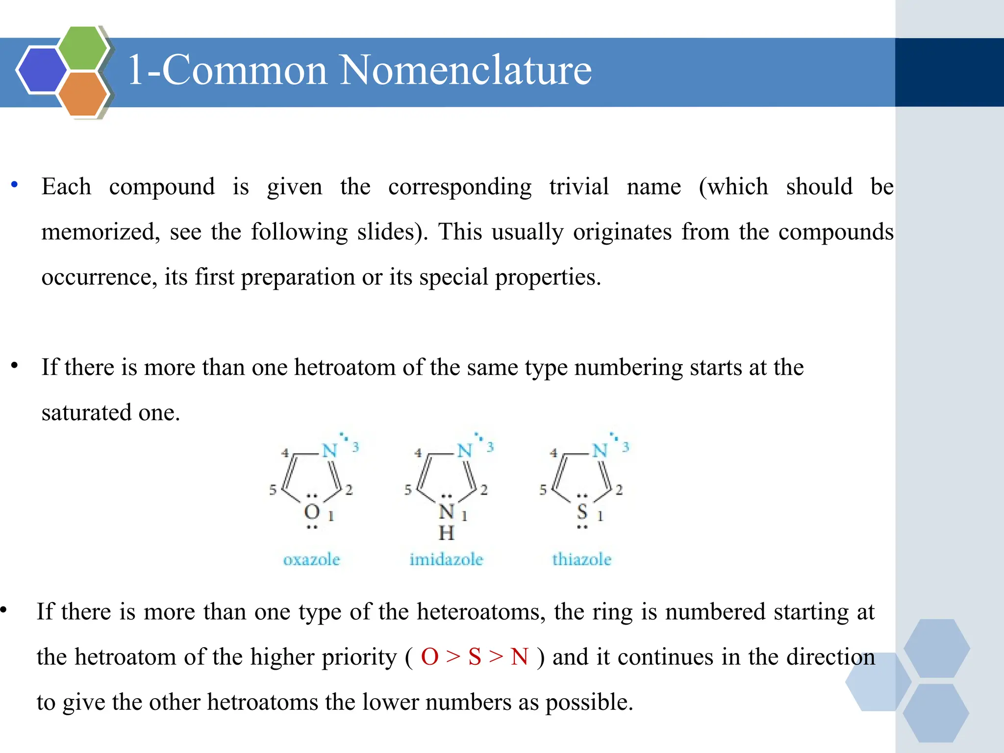 Heterocyclics nomenclature of organic compounds.ppt