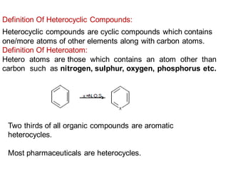 Heterocyclics introduction.pdf bpharmacy | PDF