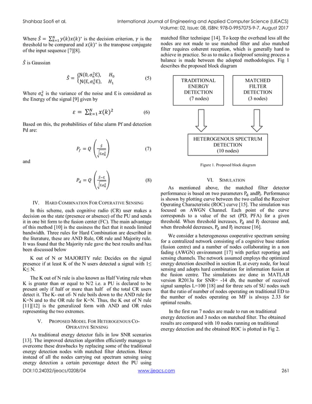 Heterogeneous Spectrum Sensing In Cognitive Radio Network Using