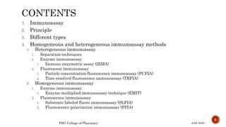 Heterogeneous and homogeneous immunoassays | PPTX