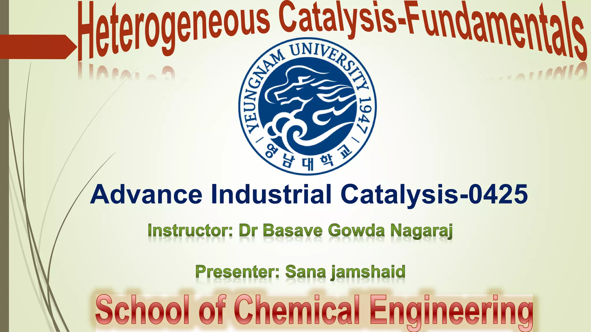 Heterogeneous catalysis-Fundamentals | PPTX
