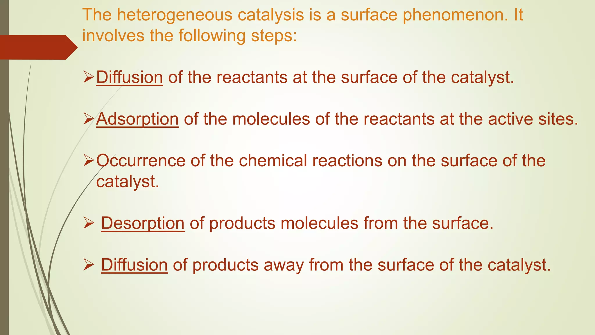 Heterogeneous catalysis-Fundamentals | PPTX