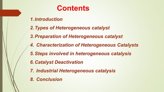 Heterogeneous catalysis-Fundamentals | PPTX | Chemistry | Science