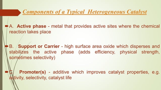 Heterogeneous catalysis-Fundamentals | PPTX | Chemistry | Science
