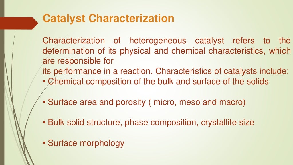 Heterogeneous Catalysis Fundamentals