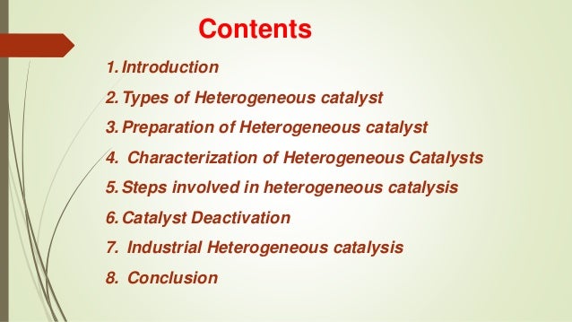 Heterogeneous Catalysis Fundamentals
