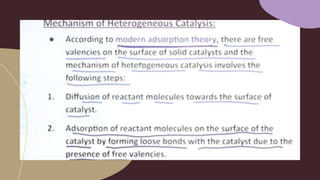Heterogeneous catalysis by Khadim Hussian | PPTX