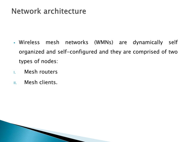 Heterogeneous mesh network (ad hoc) | PPTX | Computer Networking | Computing