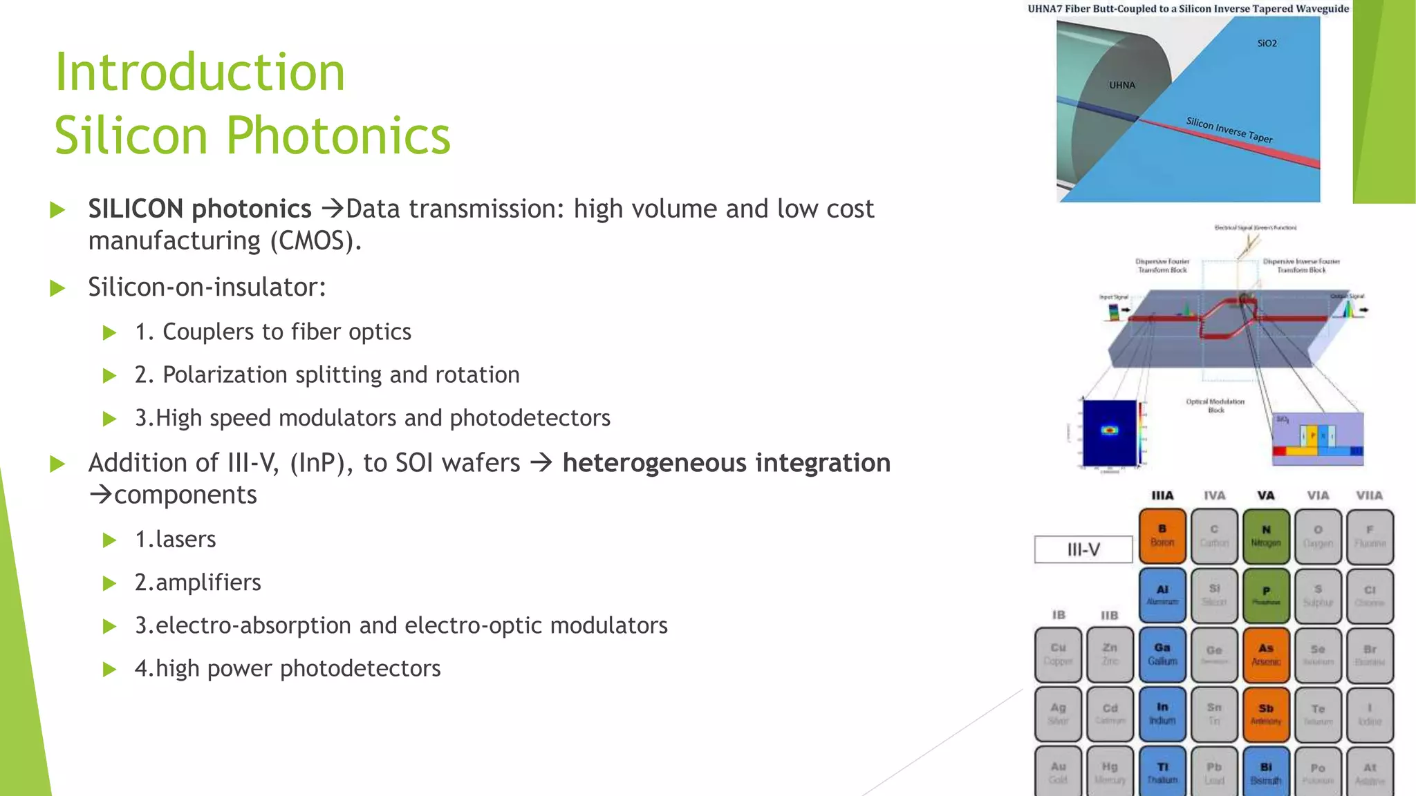 Heterogeneous Silicon/III–V Semiconductor Optical Amplifiers | PPT