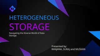 Presentation on Heterogeneous Storage Computer Fundamentals | PPTX