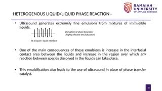 Heterogenous reactions IN ULTRASONIC REACTIONS.pptx