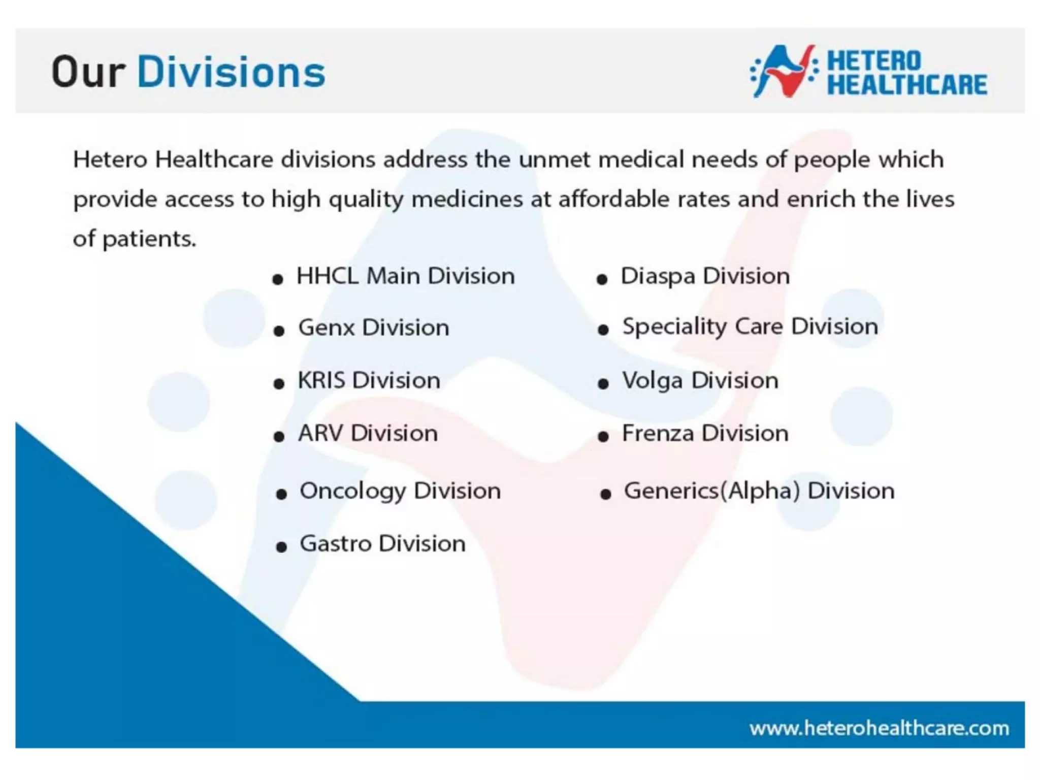 Hetero Healthcare - Innovative Pharmaceutical Company in India | PDF