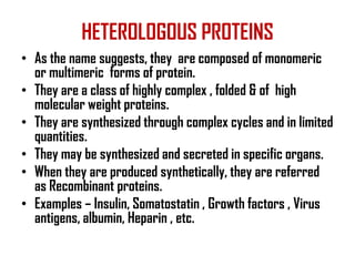 Heterologous proteins | PPTX