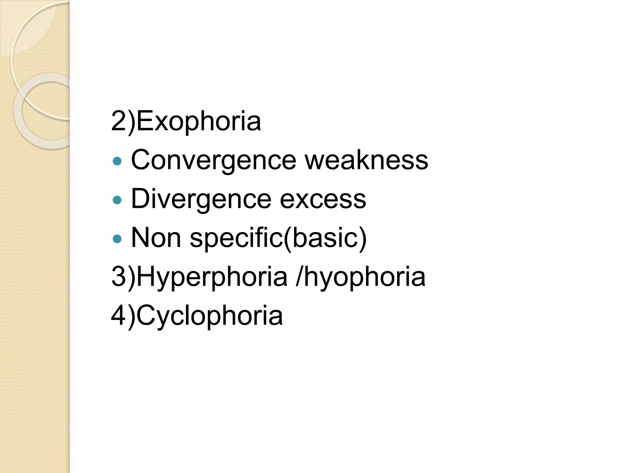 Heterophoria;Definiton,classification and etiology | PPTX