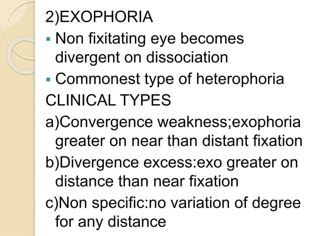 Heterophoria;Definiton,classification and etiology | PPTX