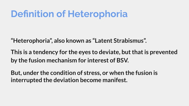 Heterophoria.ppt by Optom. Saharukh Alam | PPT