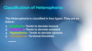 Heterophoria.ppt by Optom. Saharukh Alam | PDF