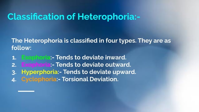 Heterophoria.ppt by Optom. Saharukh Alam | PPT