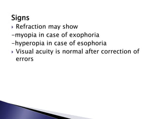 Heterophoria.pptx | Eye and Vision Conditions | Diseases and Conditions