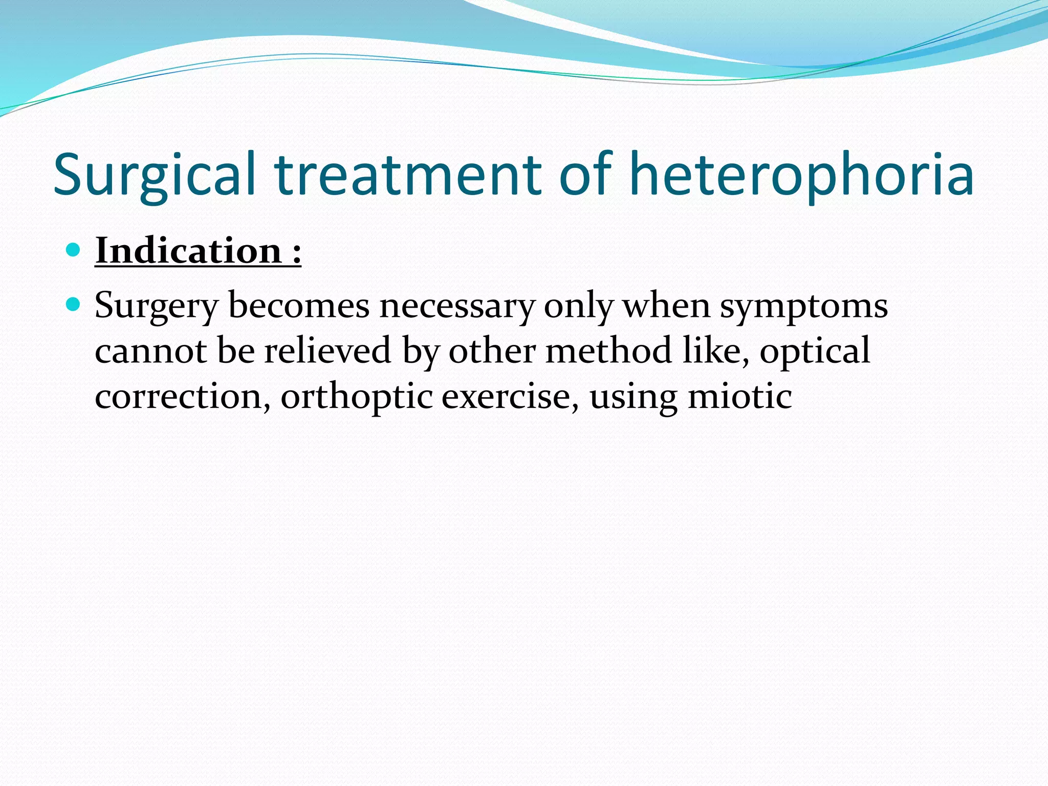 Heterophoria investigation and management | PPTX