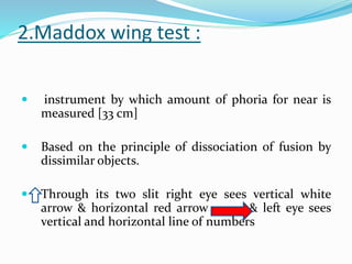 Heterophoria investigation and management | PPTX