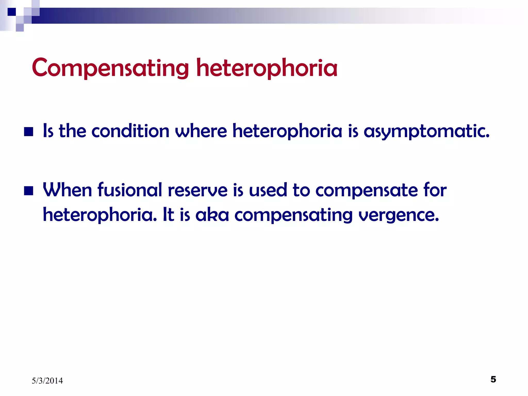 Heterophoria n tropia | PPTX