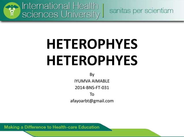 Heterophyes heterophyes | PPTX