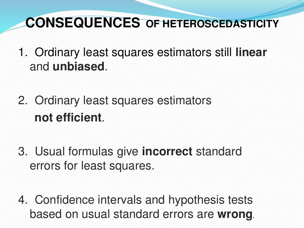 Heteroscedasticity