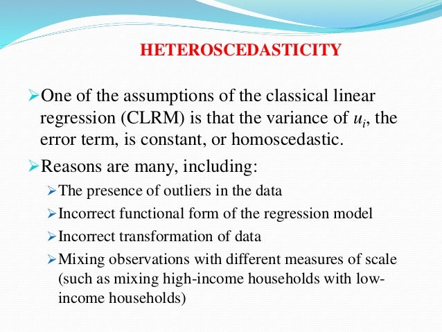 Heteroscedasticity