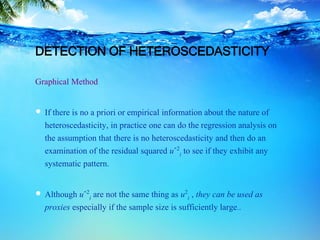 Heteroscedasticity | PPTX