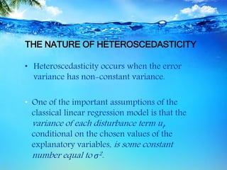 Heteroscedasticity | PPTX