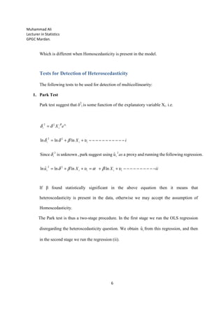 Heteroscedasticity | PDF