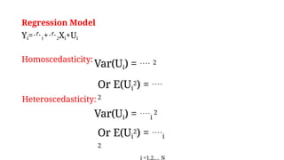 The econometric problem of HETEROSCEDASTICITY .pptx
