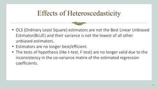 Heteroscedasticity Remedial Measures.pptx | Physics | Science