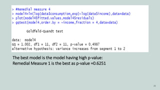 Heteroscedasticity Remedial Measures.pptx | Physics | Science