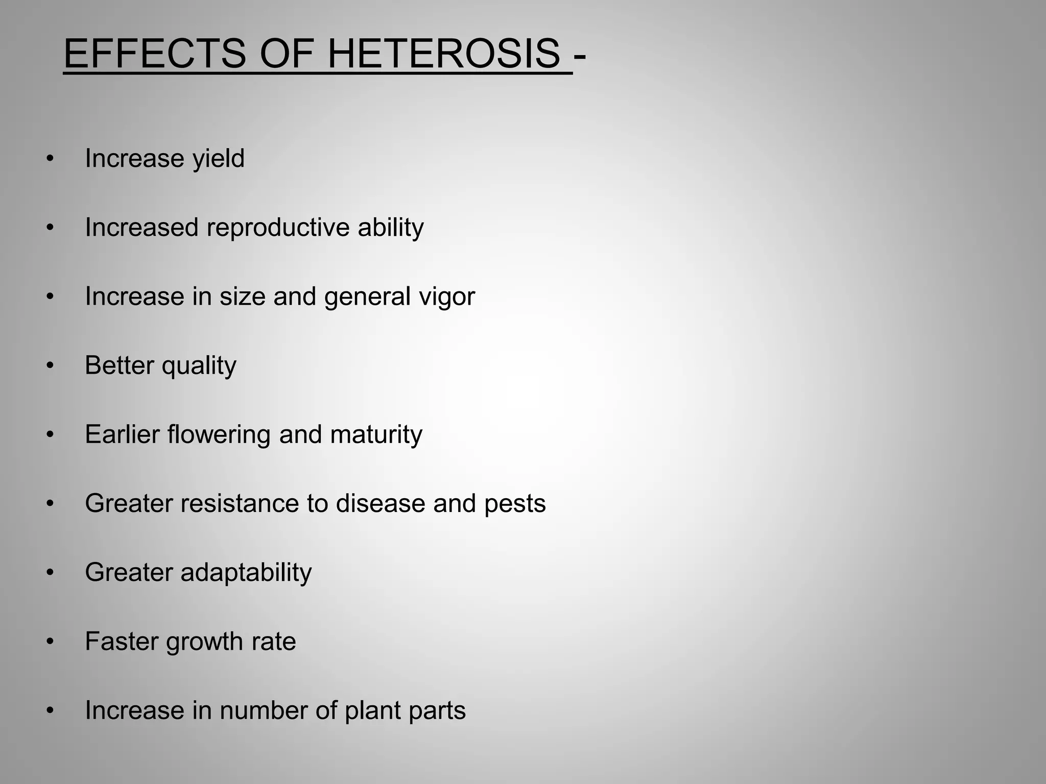 Heterosis | PPTX