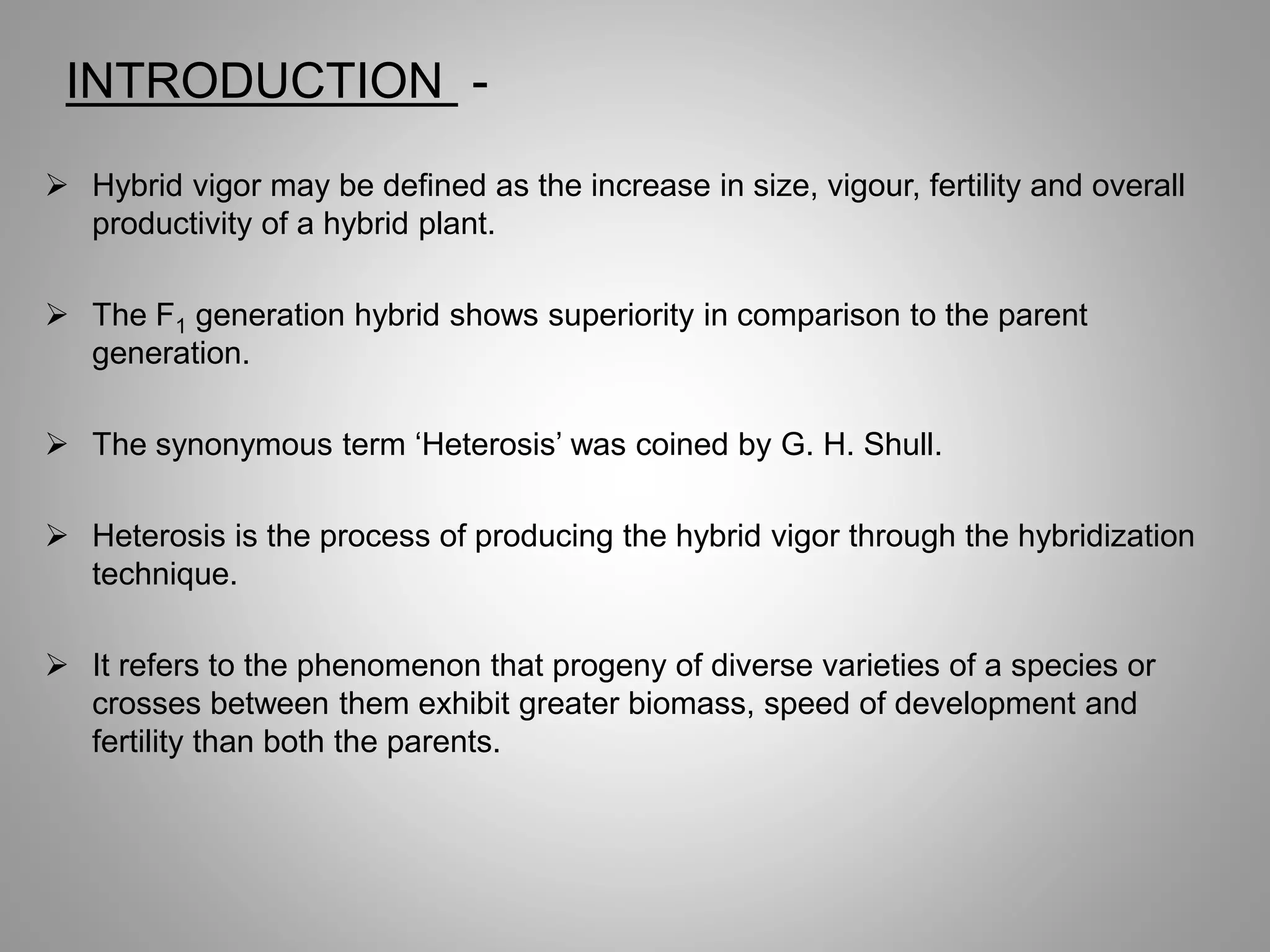 Heterosis | PPTX