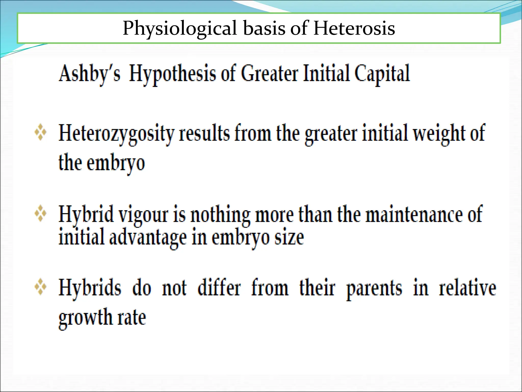 Heterosis and their Utilization in Forest tree improvementppt | PPT