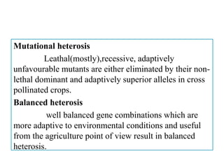 Heterosis breeding in horticultural crops | PPTX