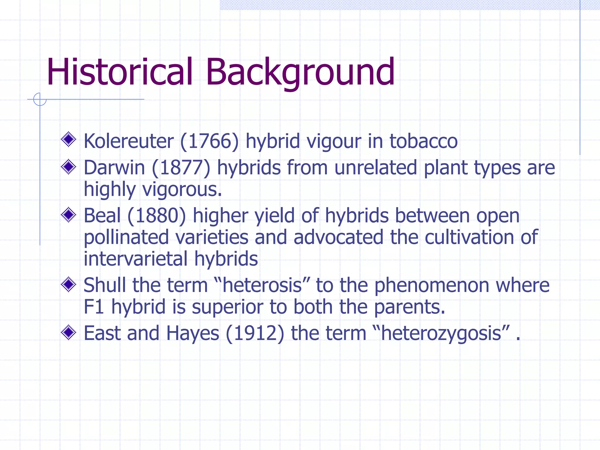 Heterosis breeding in vegetables | PPT