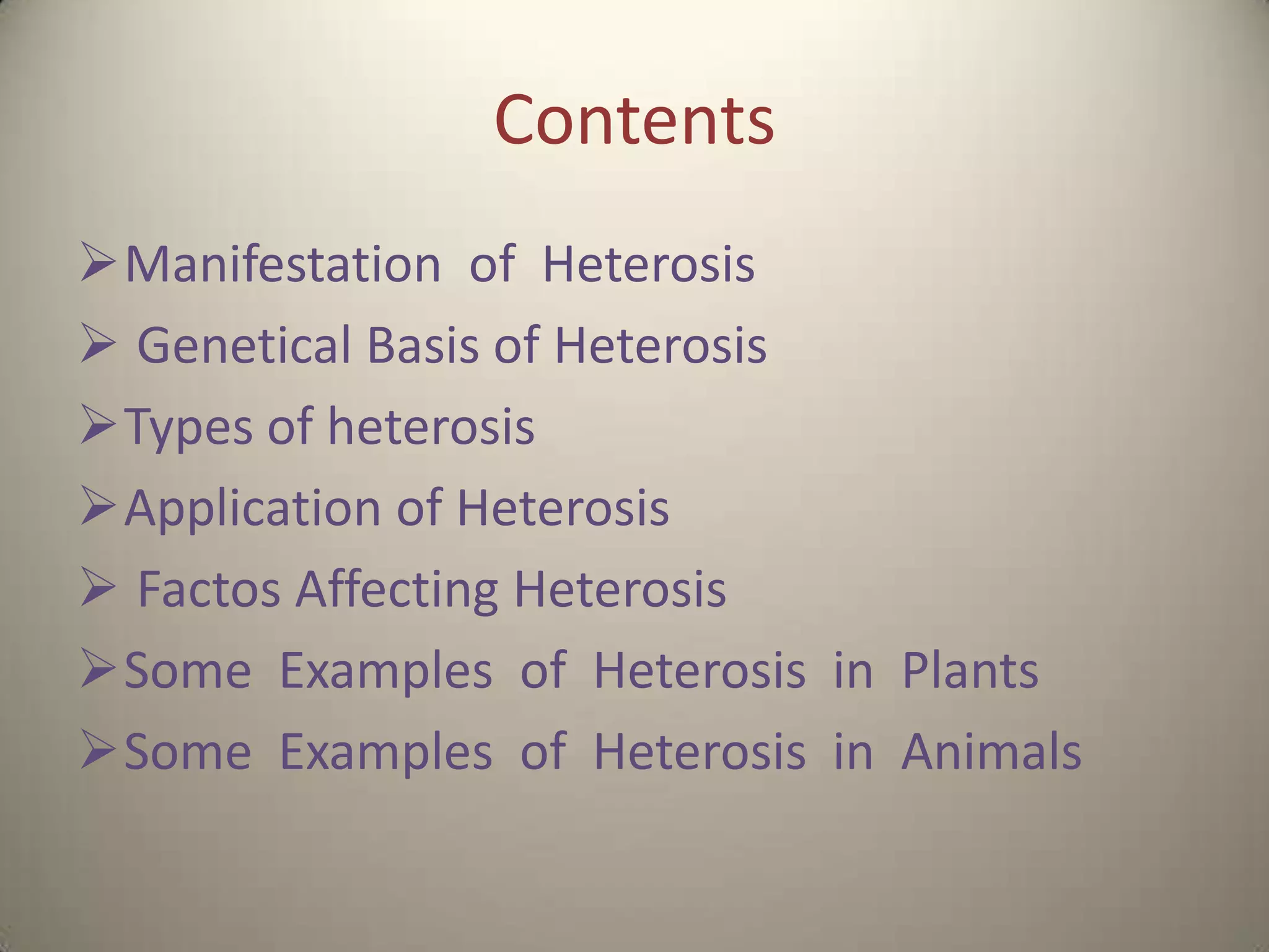 Heterosis | PPSX